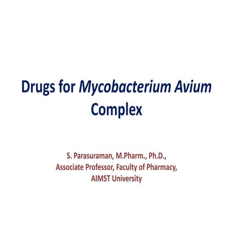 Drugs for MAC | PPTX