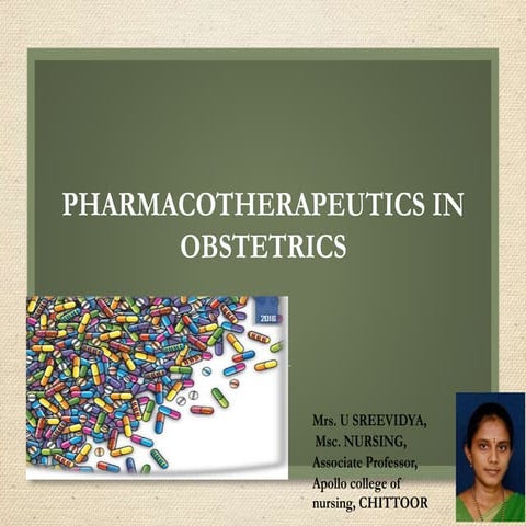 Drugs in obstetrics | PPTX