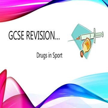 GCSE PE Revision: Drugs in sport | PPTX
