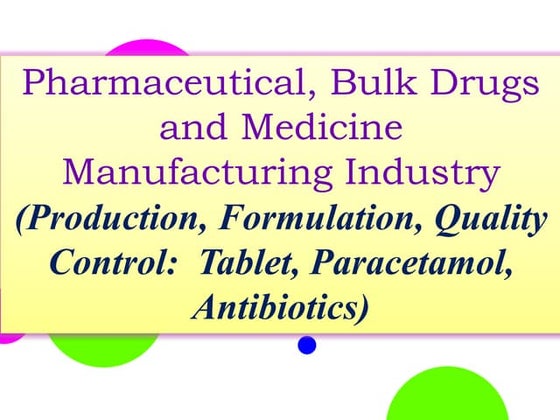 Introduction to pharma industry | PDF