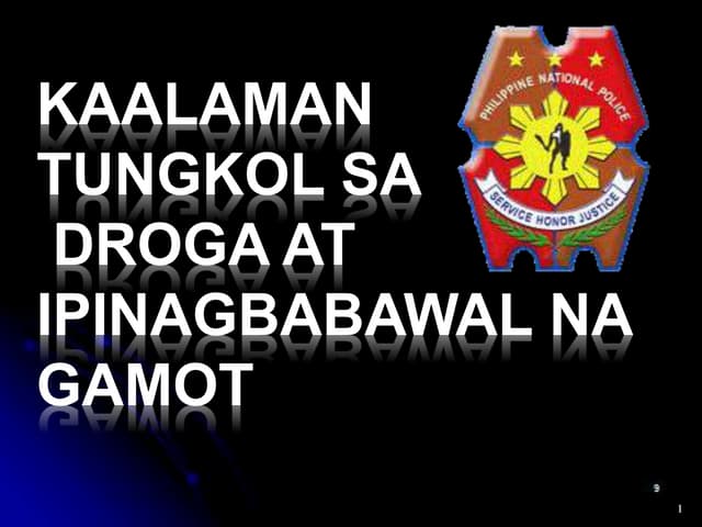 Droga Salot sa Lipunan | PPTX