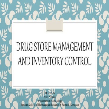 Drug store management and inventory control.pptx