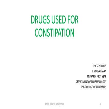 DRUGS USED FOR CONSTIPATION.pptx