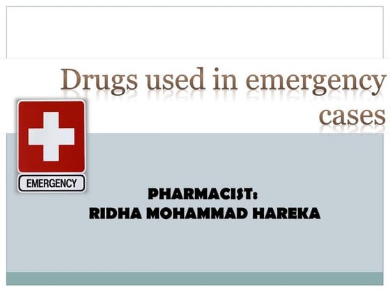 Emergency Drugs | PPT