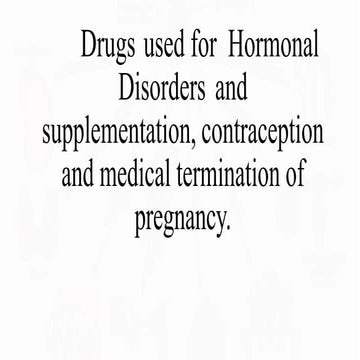 drugs used in hormonal disorders supplementation.pptx