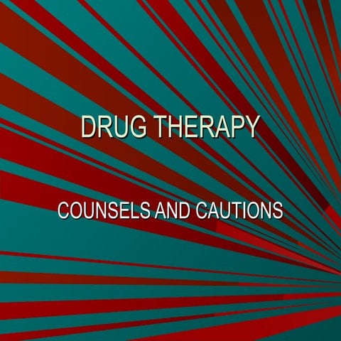 Drug therapy | PPT