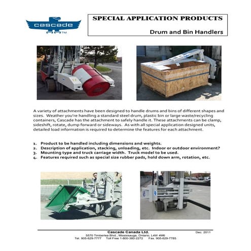 Drum Bin Handling Guide R0 | PDF | Logistics | Business