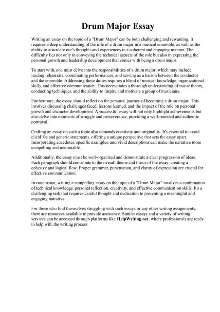 Examples Of Example Essays | PDF