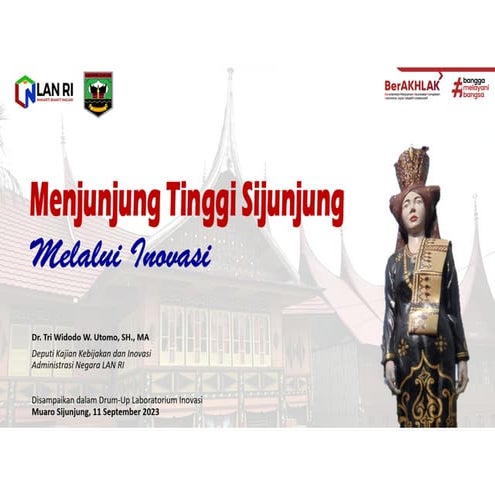 Menjunjung Tinggi Sijunjung Melalui Inovasi | PDF