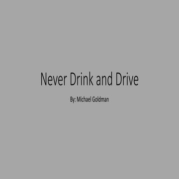 Drunk driving | PPTX