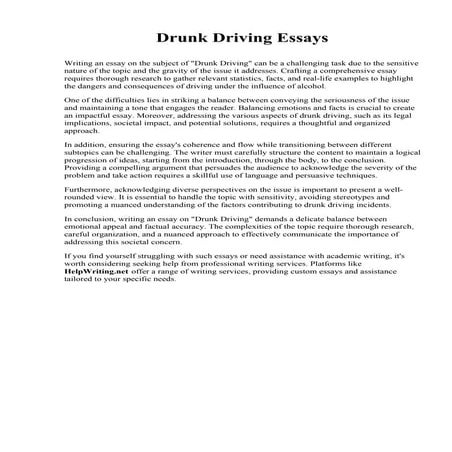 Drunk Driving Essays.pdf