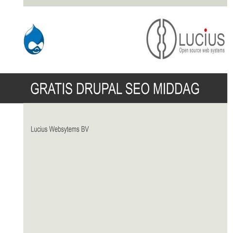 Drupal SEO training | PPT