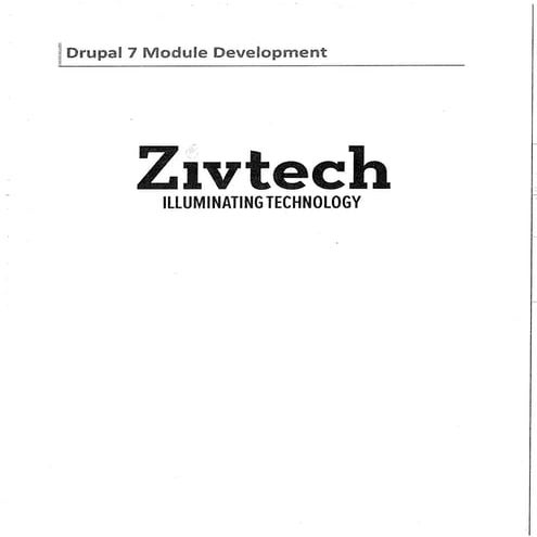 Drupal7 Module Development | PDF