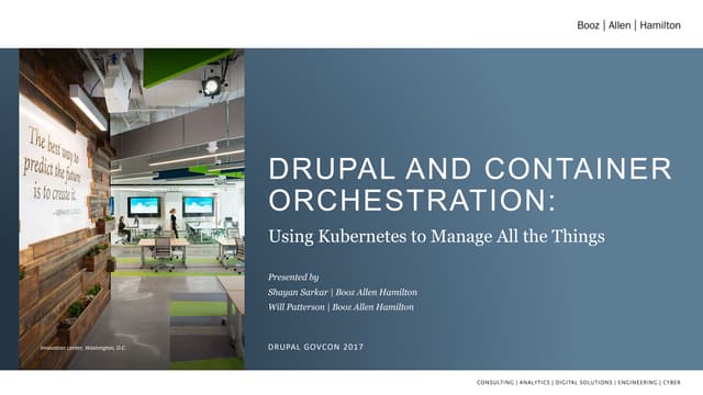 Drupal And Container Orchestration Using Kubernetes To Manage All The
