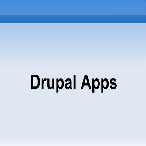 Drupal apps | ODP