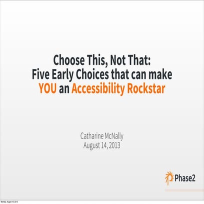 Accessibility Presentation At Drupal Government Days Ppt