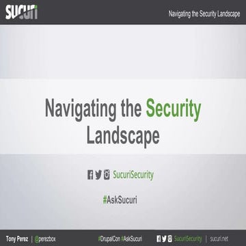 Navigating the Security Landscape | PPT