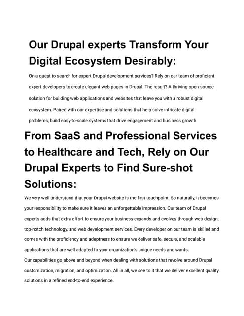 Drupal Development Services Pdf