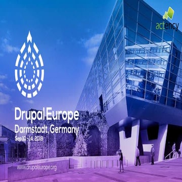 DRUPAL EUROPE SESSION 2018 - FORMS STEPS, COMPLEX FORMS, SIMPLE UI ...