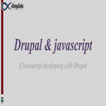 Drupal And Javascript Ppt 5050