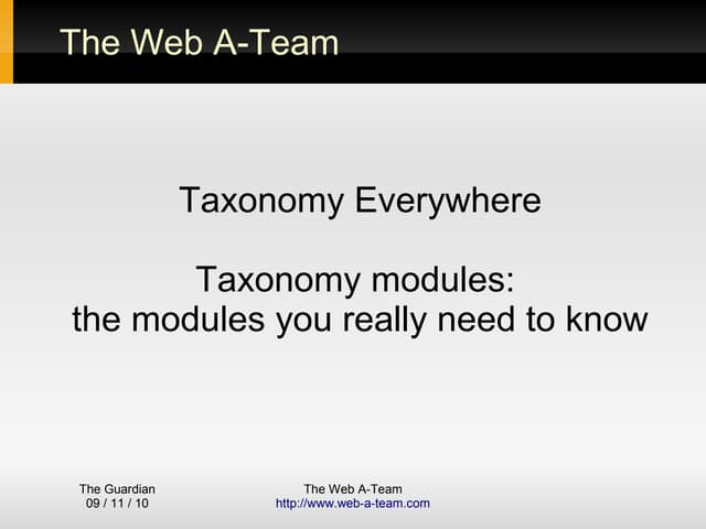 Drupal Taxonomy Ppt 0552