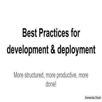 Drupal Best Practices Ppt