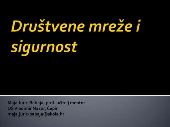 Društvene mreže | PDF