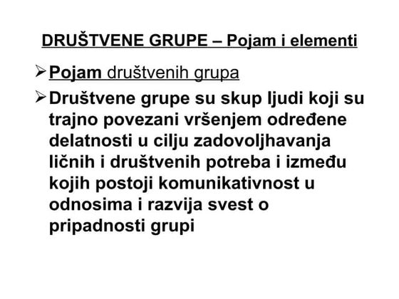 Drustvene grupe | PDF