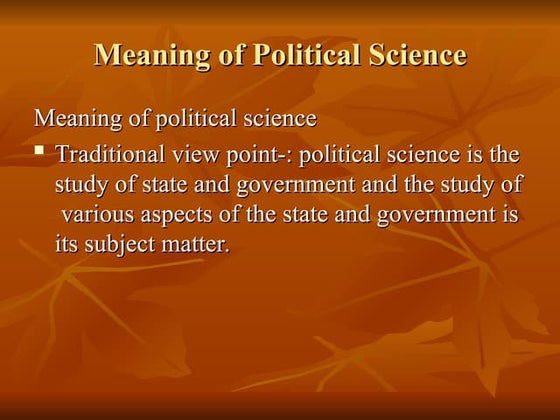 Nature and Scope of Political Science.pdf | Politics