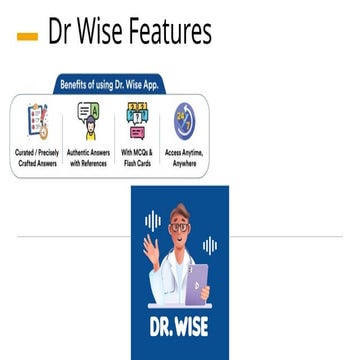 Dr Wise Features-November '25.pptx mbbs md | PPTX