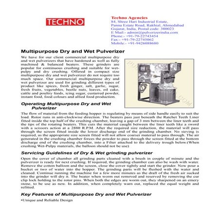 Dry and-wet-pulverizer | PDF