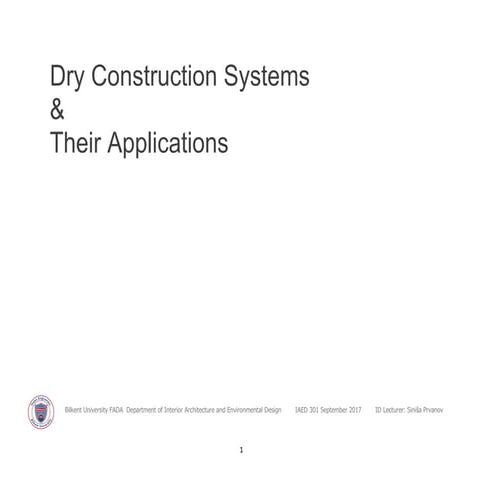 Dry Constructions Systems & Applications | PDF