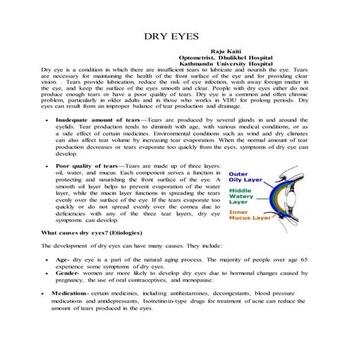 Dry eyes | PDF