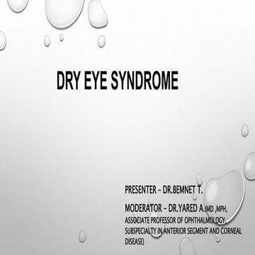 DISORDERS OF THE LACRIMAL SYSTEM | PPT