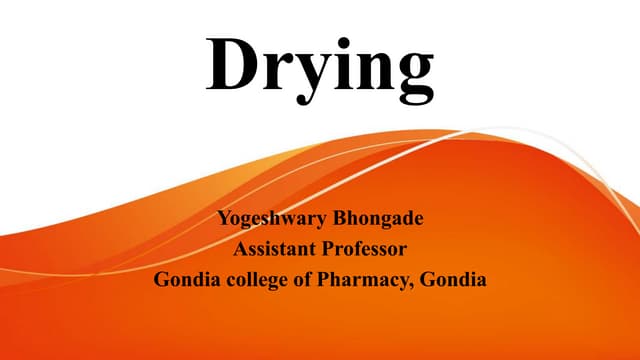 FBD FLUIDIZED BED DRYER | PPTX