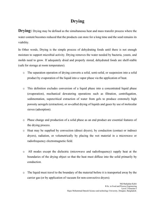 Drying methods | PPTX | Home Appliances | Home & Garden