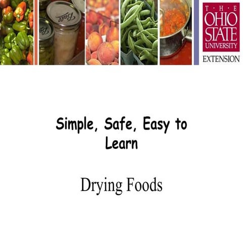 Drying Foods | PPT