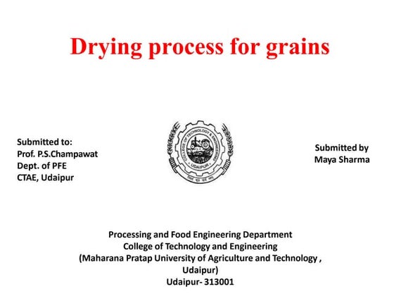 Drying theory and drying rating curve | PPTX | Agriculture | Industries