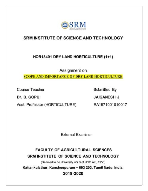agriculture Field visit report | DOCX