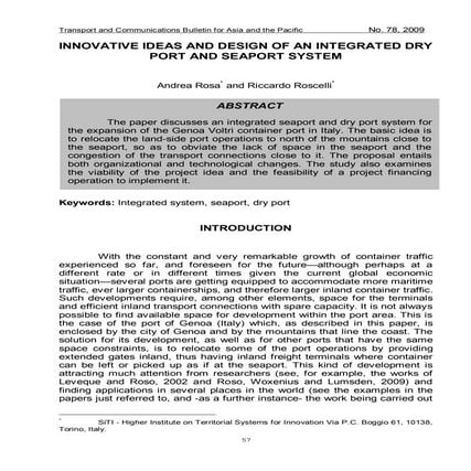 Dry ports integrated design | PDF | Cruises | Travel Type