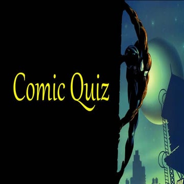 Comic Quiz DRISHTI'17 Round 2 | PPTX