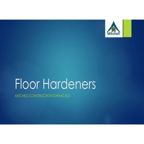 Dry shake floor hardeners | PDF