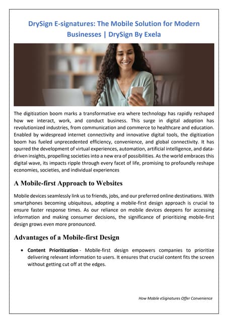 Electronic Signature: Transforming Document Workflow | PPT
