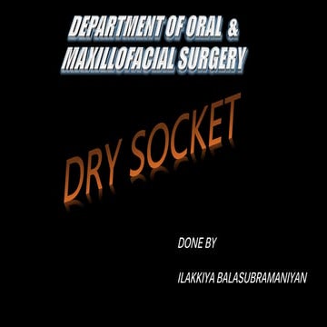 Dry socket | PPTX