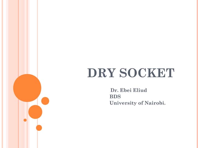 Dry Socket vs Normal Socket - Surya Dental Care | PPTX