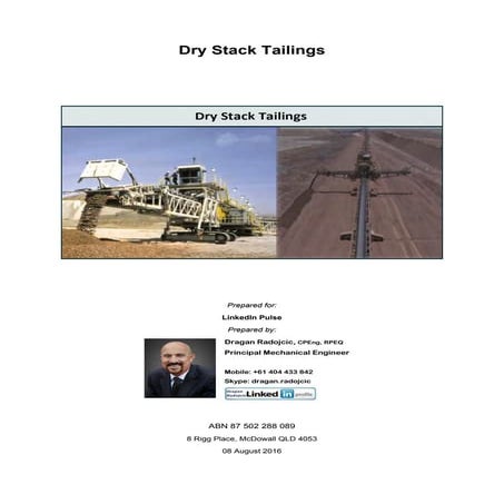 Dry Stack Tailings | PDF