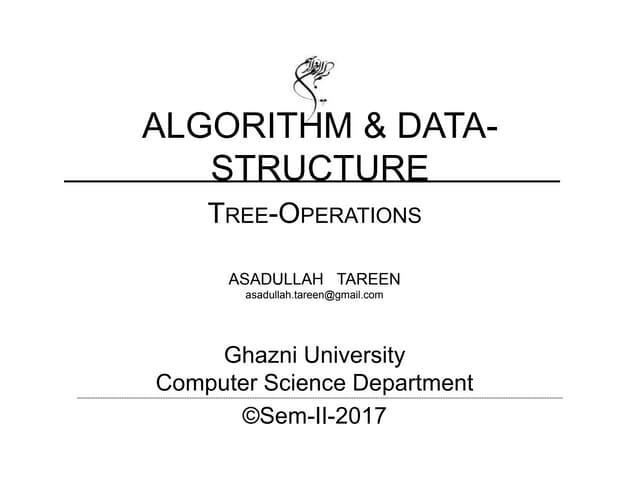 Tree Operations Pptx Programming Languages Computing 1011