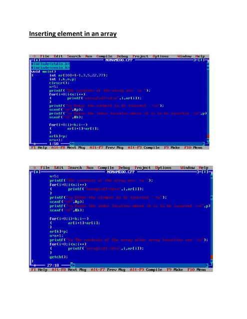 Ds inserting elem in array | PDF Ds inserting elem in array | PDF