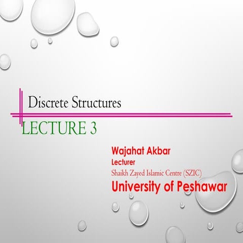 Discrete Structures-Lecture In PDF Format | PPT