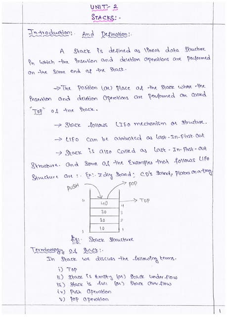 Ds unit-2 | PDF Ds unit-2 | PDF